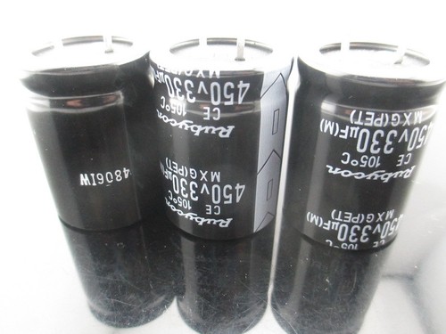 10pcs RUBYCON MXG 330uf 450v 330mfd electrolytic Capacitor 30*40mm 105 ...