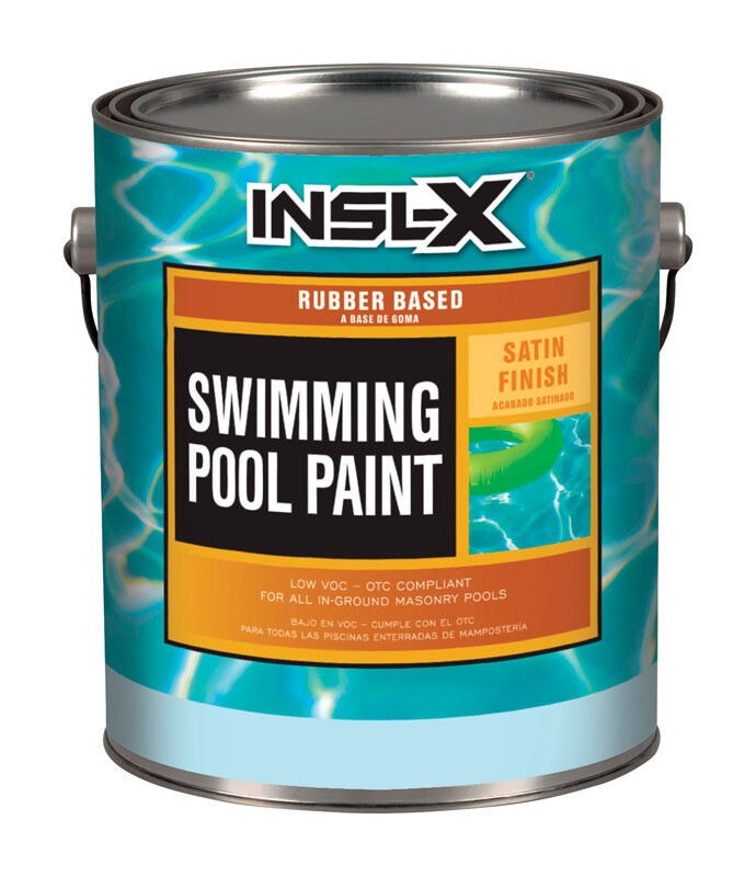 Insl-x RP2723092-01 Satin Ocean Blue Rubber Swimming Pool Paint 1ga ...