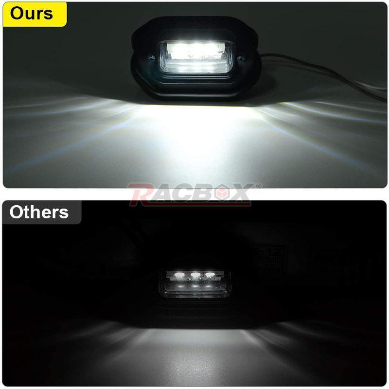2X Universal LED License Plate Tag Light Lamp White For Truck Trailer ...