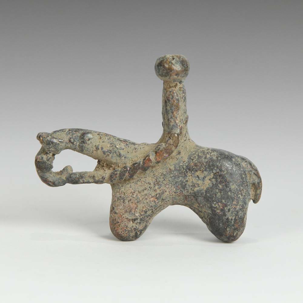 EQUESTRIAN FIGURE MINIATURE BRONZE KOTOKO PEOPLE CHAD CENTRAL AFRICA ...