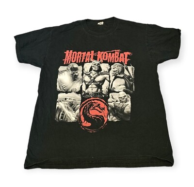 Vintage Mortal Kombat Video Game Characters T-Shirt Size L Jerzees Tag ...