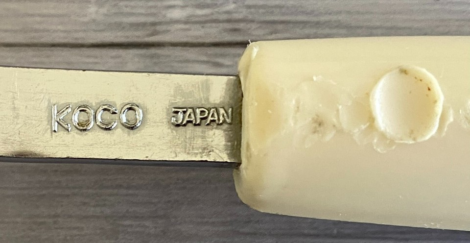 Vintage KOCO Black Nylon Slotted Spatula w/Cream Plastic Handle 10 1/2 ...