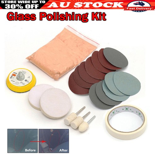 Car Window Glass Scratch Remover Polishing Kit Sandpaper Cerium Oxide ...