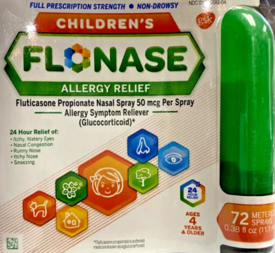 Children's Flonase Allergy Relief Nasal Spray 72 Sprays EXP 1/2026 New ...