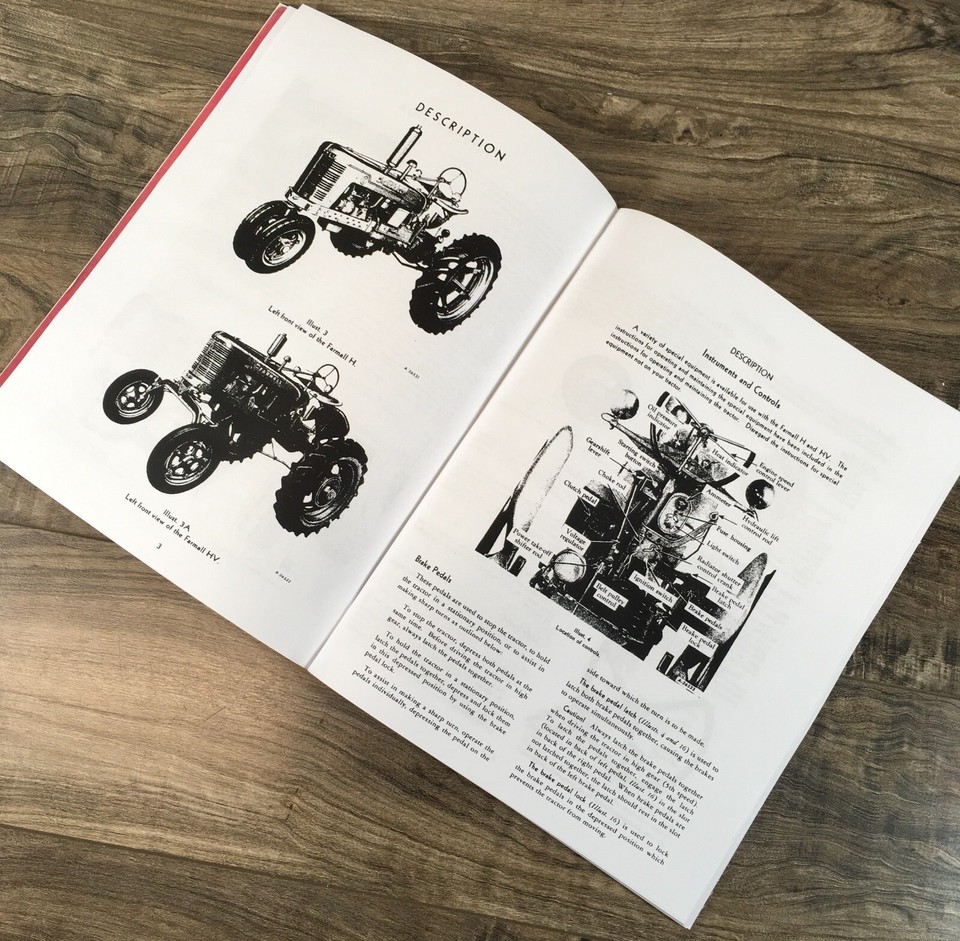 IH Farmall H HV Tractor Service Parts Operators Manuals Owners Shop ...