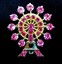 Pink FERRIS WHEEL Rhinestone CIRCUS Amusement THEME Park Eiffel ...