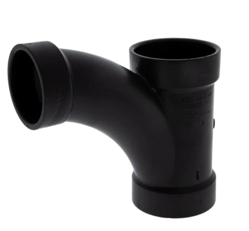 Lot of 2 Nibco 2 in. X 2 in. X 1-1/2 in. ABS DWV All Hub Long-Sweep ...