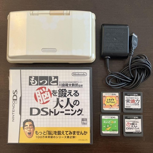 Nintendo DS Console Champagne Gold with 5 Games Tested and Working ...