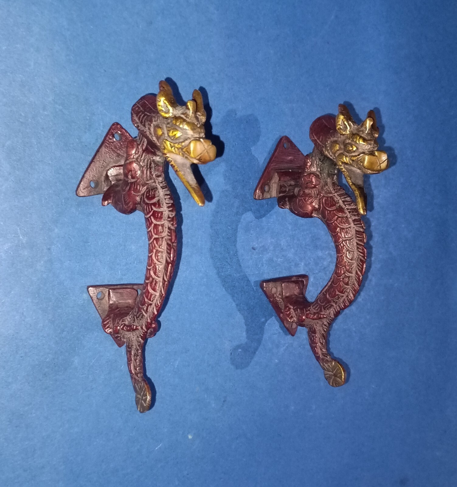 Chinese Dragon Wardrobe Handles Brass Mythical Creature Window Door ...