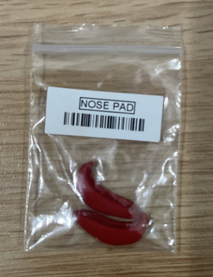 Oakley O Rokr Pro / Thump Pro Replacement Nose Bombs Pads in RED Authentic OEM | eBay