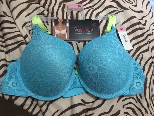 NWT Womens Bra Light Blue Size 34D Push-ups | eBay