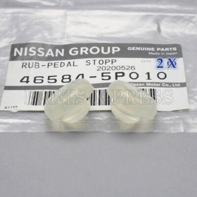 TWO GENUINE OEM NISSAN INFINITI BRAKE / CLUTCH PEDAL RUBBER STOPPERS ...