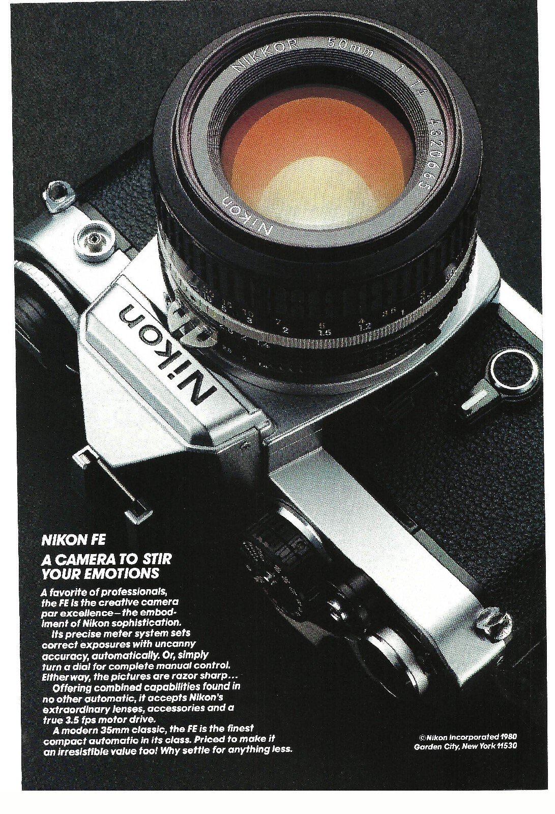 1980 Nikon Camera Vintage Color Print Ad | eBay