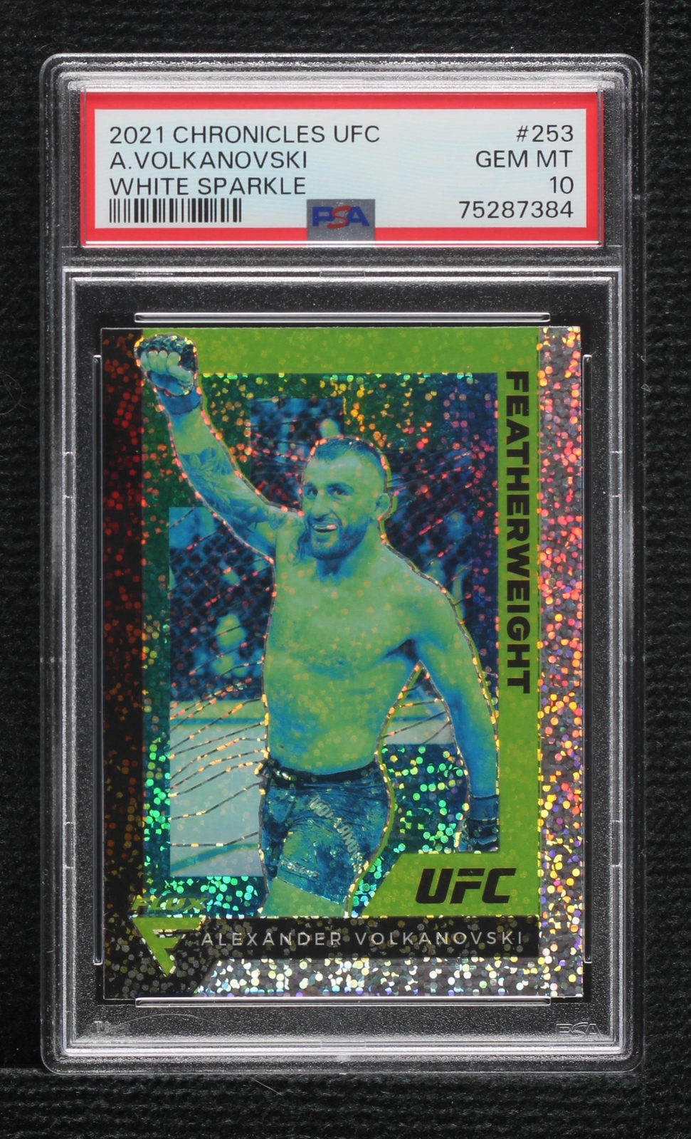 2021 Panini Chronicles UFC - Flux White Sparkle #253 Alexander ...