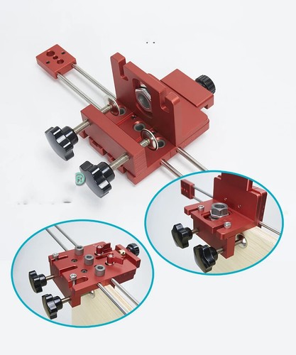 Woodworking Hole Drill Punch Positioner Guide Locator Jig Working DIY ...