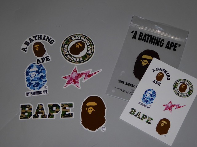 16694 a bathing ape sticker set | eBay