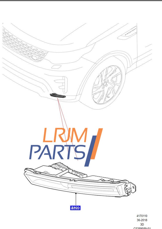 For Jaguar F-Pace E-pace I-pace FRONT RIGHT RH FOG LIGHT LAMP T4A3875 ...