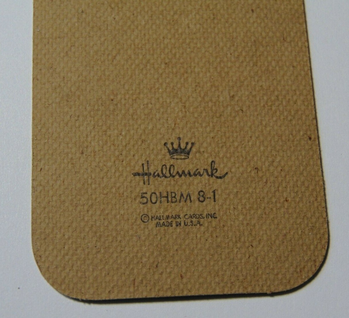 1970s Hallmark Leather Bookmark COLORFUL Girl Holding Flower Power ...