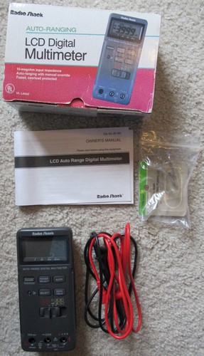 Radio Shack 22-163 Auto-Ranging LCD Digital Multimeter - Read ...