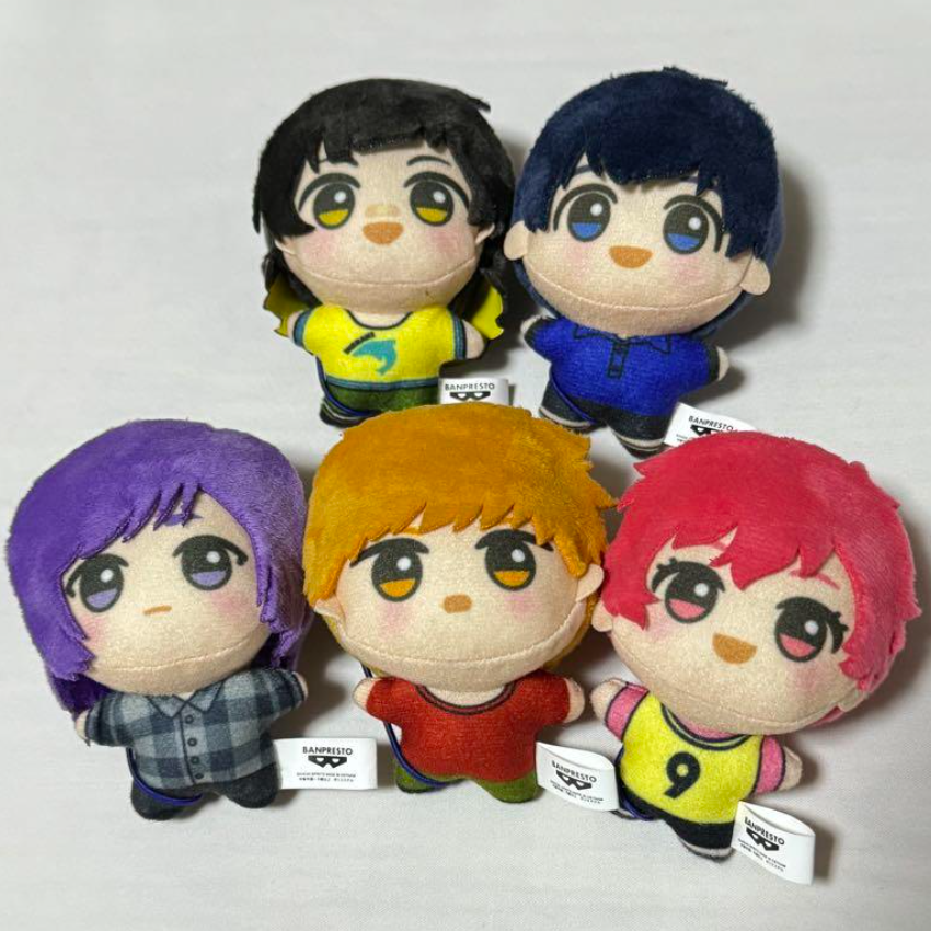 Blue Lock Chibi Chibigurumi Childhood ver. Plush Doll Complete Set ...