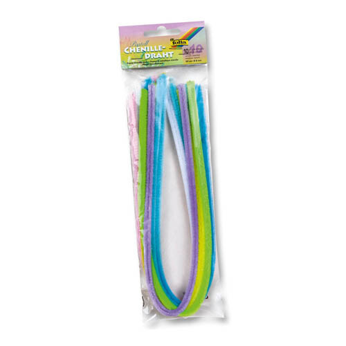 Folia Pfeifenputzer Pastell, 10 Stk. - Chenilledraht Biegepluesch | eBay