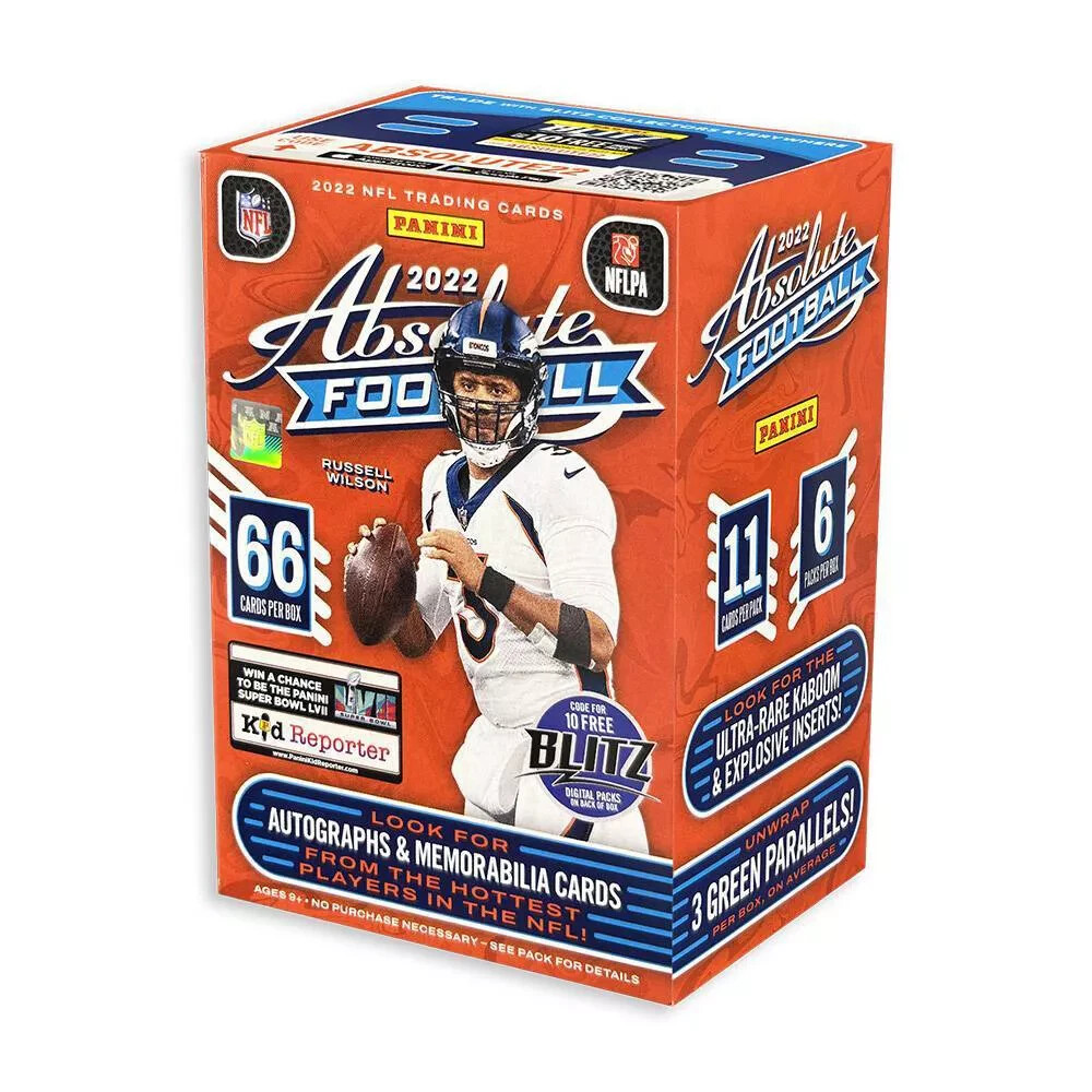 🔥 Panini Absolute 2022 NFL Football Blaster Box | Factory Sealed Kaboom ...