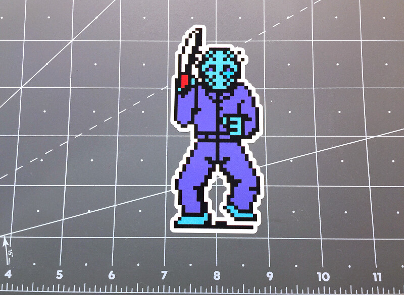 Jason Pixel Art Grid Easy Pixel Art Jason Mask" Magnet For Sale By