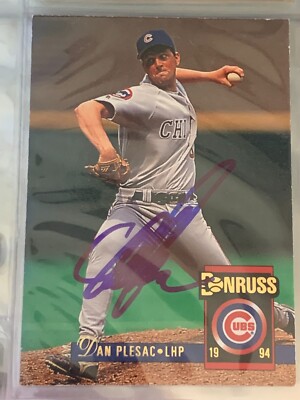 DAN PLESAC AUTOGRAPHED SIGNED 1994 DONRUSS CARD CUBS COA | eBay