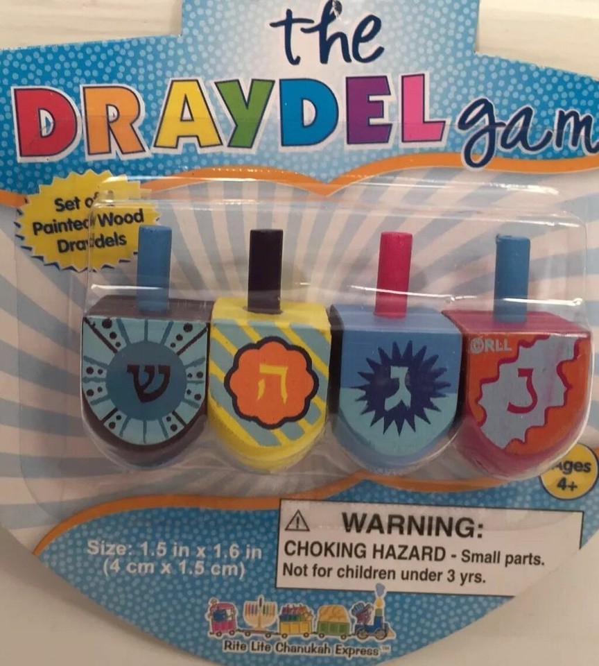 24 Hanukkah Dreidel Sevivon Jewish Spinning Toy Top Game Chanukah ...