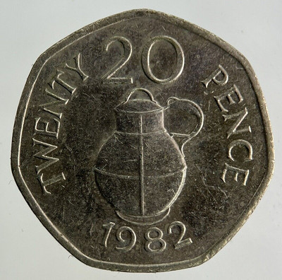 1982 Guernsey 20p Twenty-Pence Coin | Fine Collectable Grade | eBay