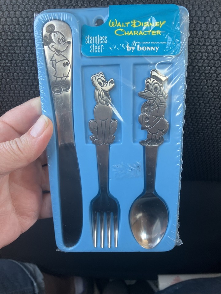 Vintage Walt Disney Productions Character Stainless Steel Kids ...