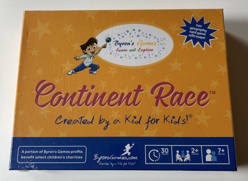Continent Race Fun Geography Board Game For Kids Created By Kids 2016 ...
