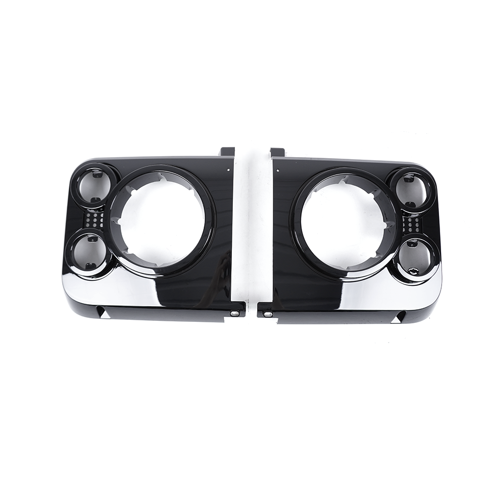 LAND ROVER DEFENDER FRONT SVX STYLE GRILLE & HEADLAMP SURROUND ORIGINAL ...