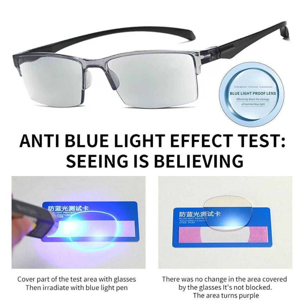 Anti Blue Ray Automatic Zoom Eyeglasses Optical Spectacle Eyeglass Men ...