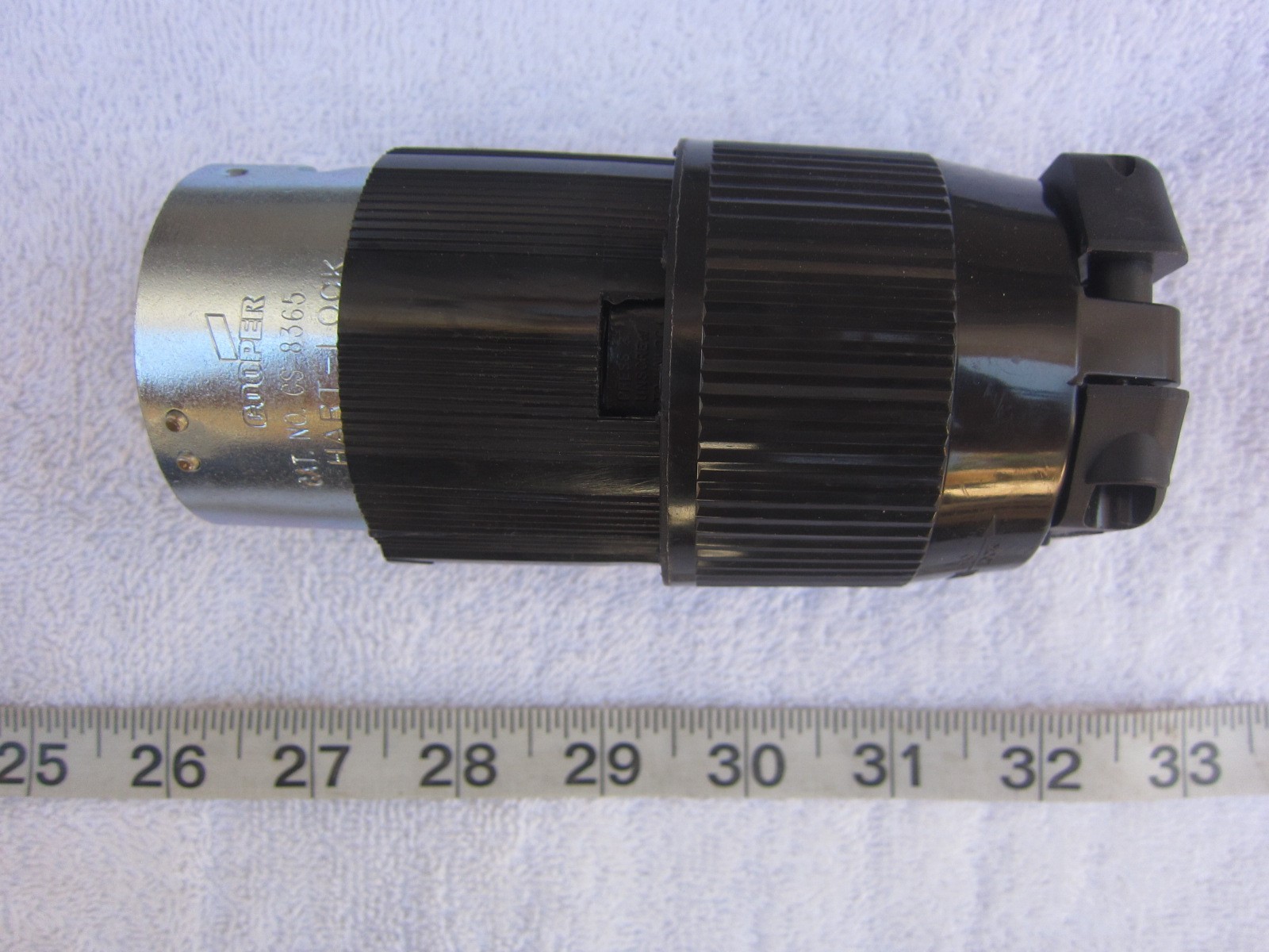 Cooper CS8365 50A 250V 3Ø Hart-Lock Plug Non-NEMA, Used | eBay