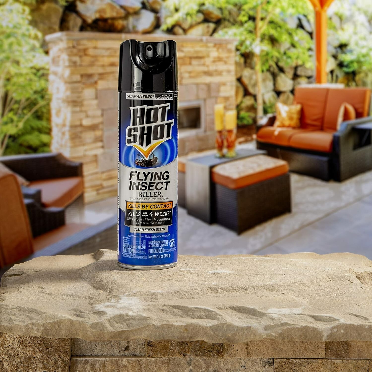 Hot Shot Flying Insect Killer 15 Ounces, Aerosol, Clean Fresh Scent ...