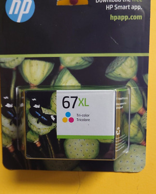 New HP 67XL 67 XL Tri-Color Ink Cartridge Exp 02/2026 | eBay