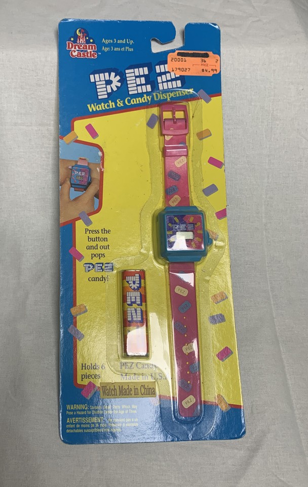LOT OF 3 PEZ Watch and Candy Dispenser Vintage Rare, Dream Castle, 1994 ...