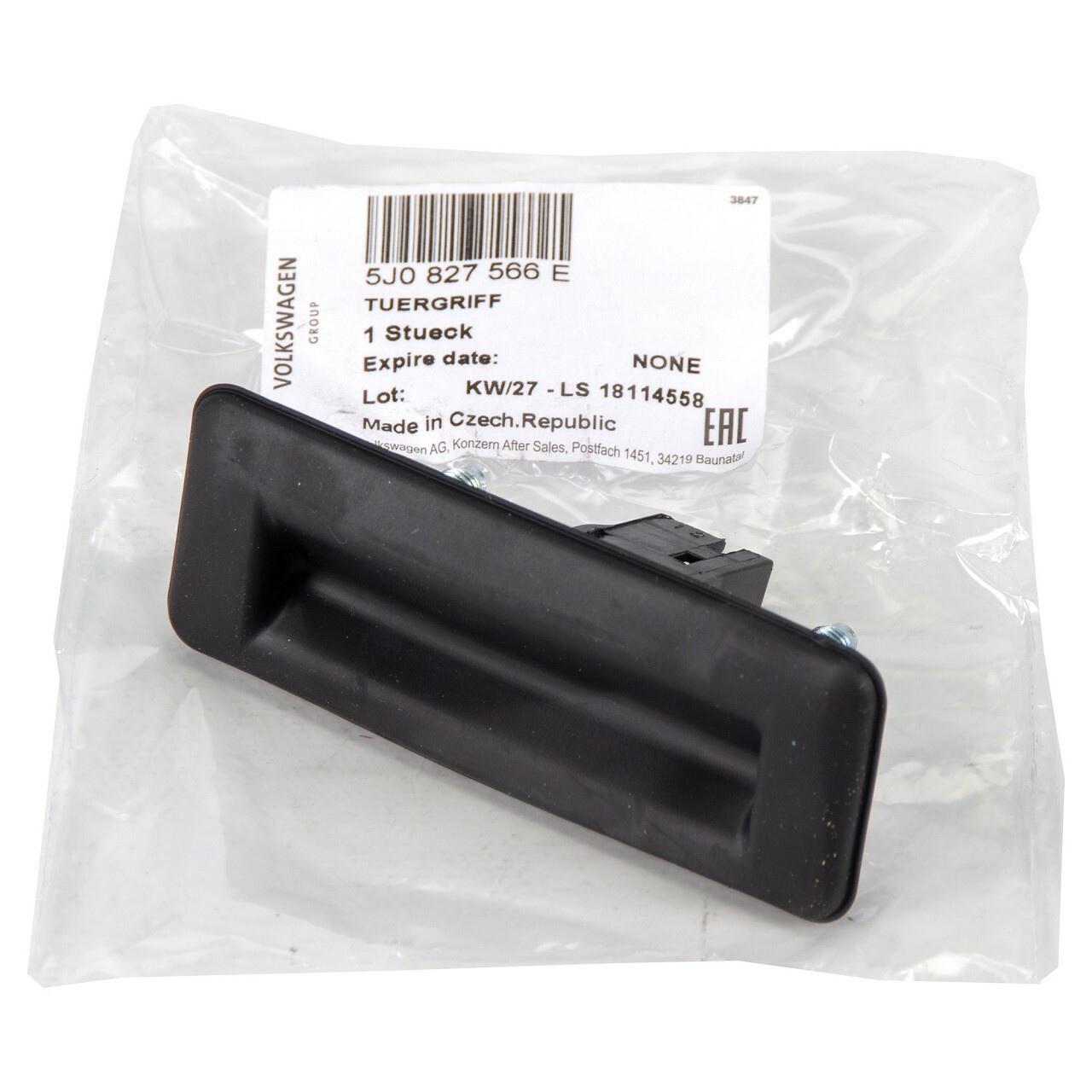 ORIGINAL Audi Skoda VW Heckklappengriff A1 8X FABIA 2 GOLF 5 VARIANT ...