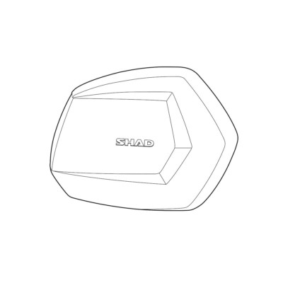 Cover Bauletto SHAD D1B35TRR Grey Spare Part Cover Right Alu sh35 | eBay
