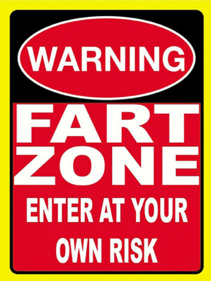 Warning Fart Zone, funny retro metal sign/ Plaque novelty Gift | eBay UK