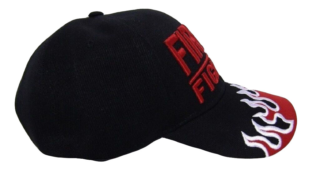 Fire Fighter Dept. Department Search & Rescue Flames Embroidered Cap ...