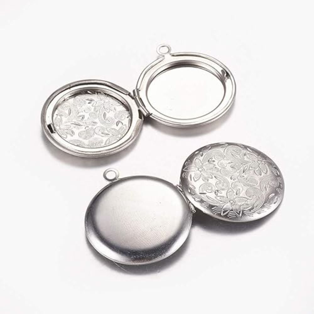 27mm Flat Round Photo Frame Charms For Bracelets | eBay