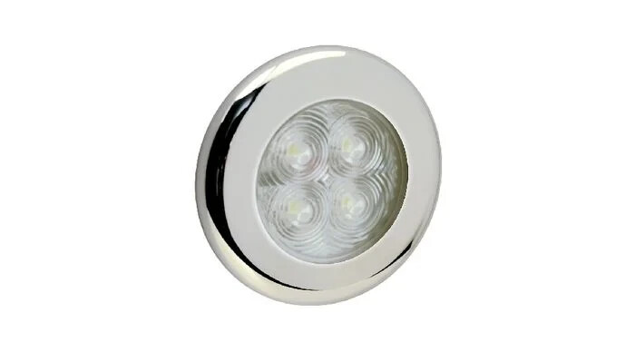 Seachoice LED Courtesy Interior Light Chrome/White Bezel, White LED | eBay