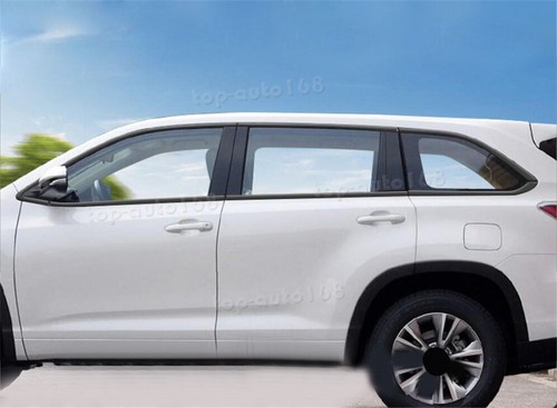 Black Chrome Car Window Molding Strip Cover Trim For Toyota highlander ...