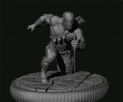 Anime Snake Eyes Figure Unpainted GK Models 3D Print Unassembled Blank ...