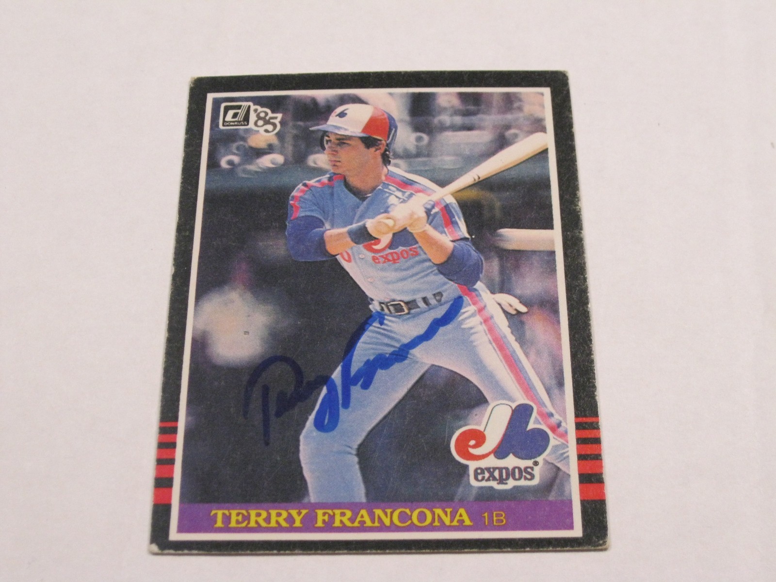 Terry Francona AUTOGRAPHED Baseball Card JSA Auction Certified | eBay