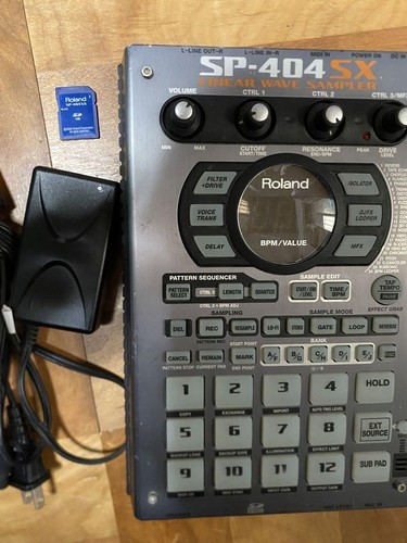 Roland SP-404SX Sampler Used with Power Adapter Memory Card Casing | eBay