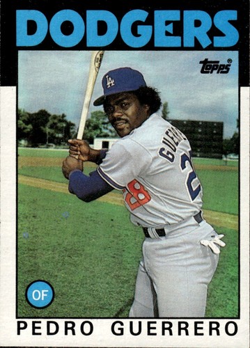 1986 Topps #145 Pedro Guerrero Los Angeles Dodgers | eBay