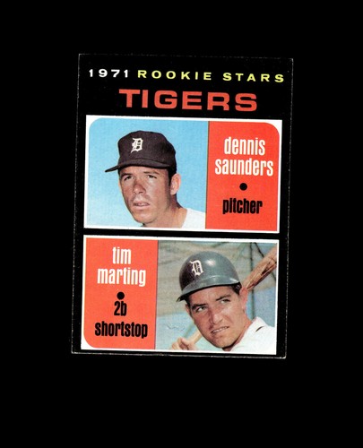 1971 Topps 423 Rookie Stars Dennis Saunders/Tim Marting RC EX #D1 ...